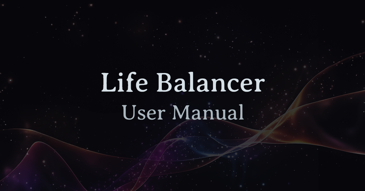 Life Balancer – Gamification system to help you develop good habits